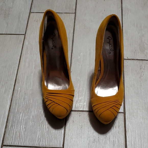 Qupid | Shoes | Qupid Womens 75 Camel 4 Inch Stiletto Heels | Poshmark